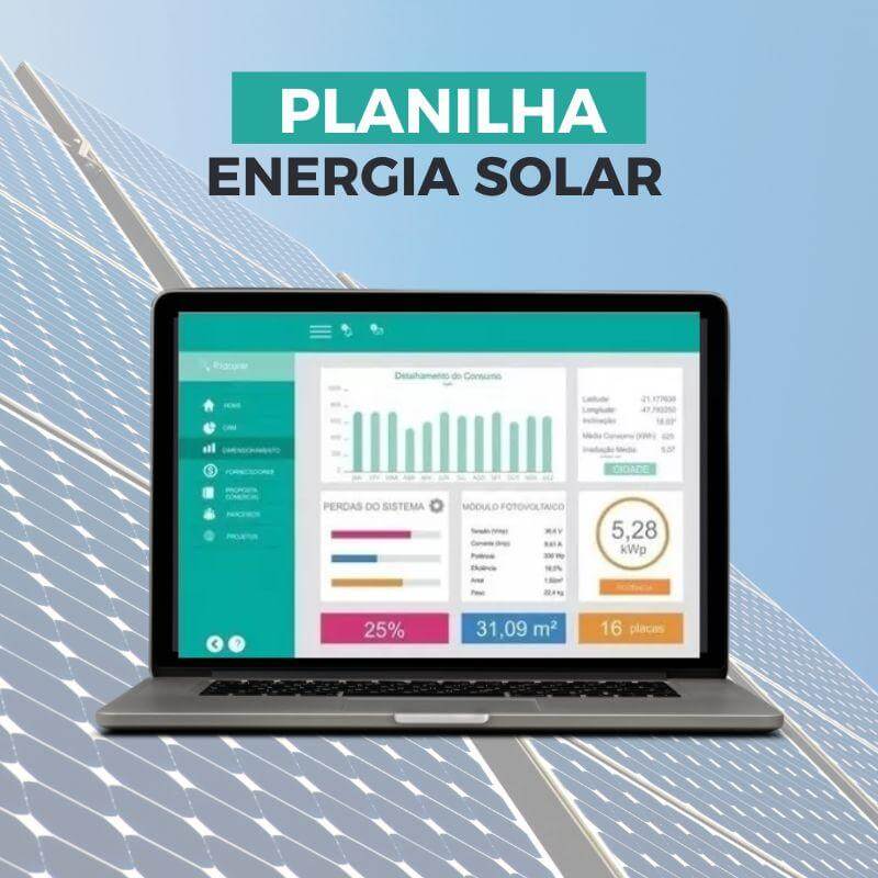 Planilha Energia Solar Dimensionamento Payback Proposta Orçamento